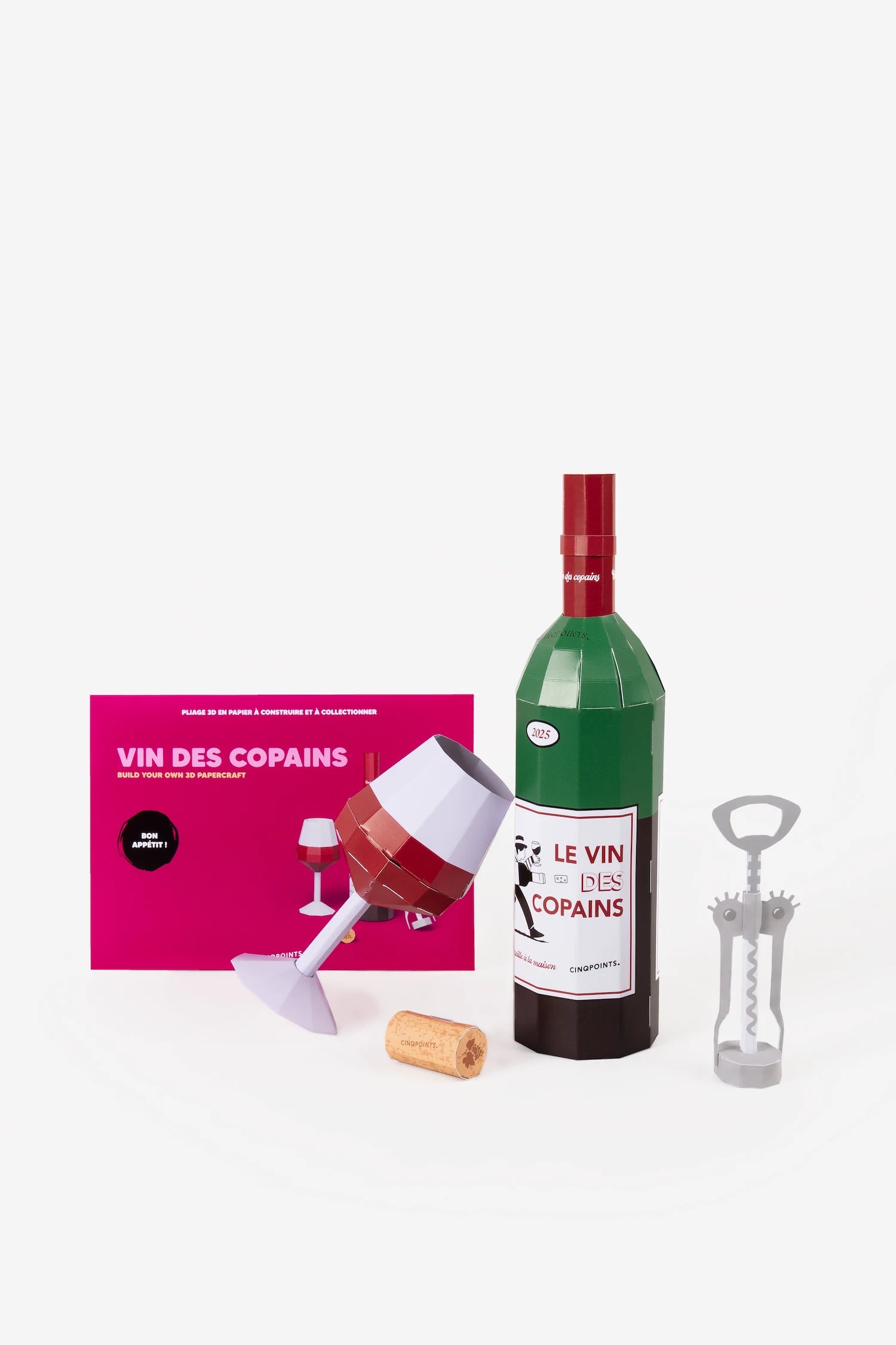 Papercraft Wine - 3D Paper Folding